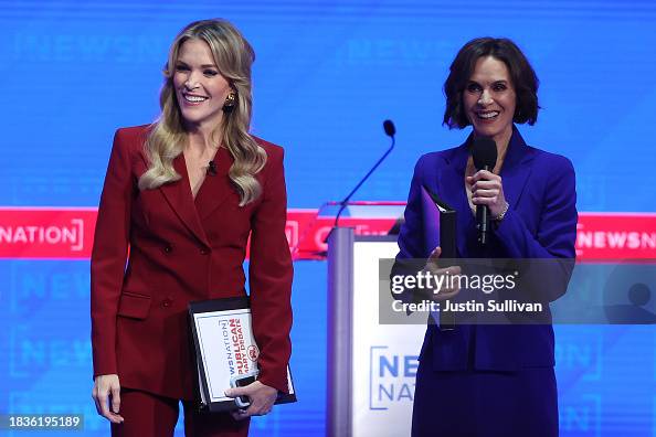 Debate Moderators Former Fox News Host Megyn Kelly And Elizabeth