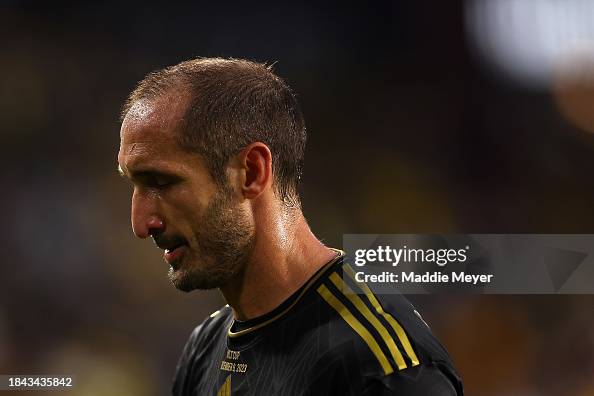 Giorgio Chiellini Of Los Angeles Fc Looks On During The First Half