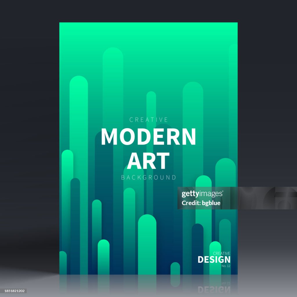 Brochure Template Layout Green Cover Design Business Annual Report