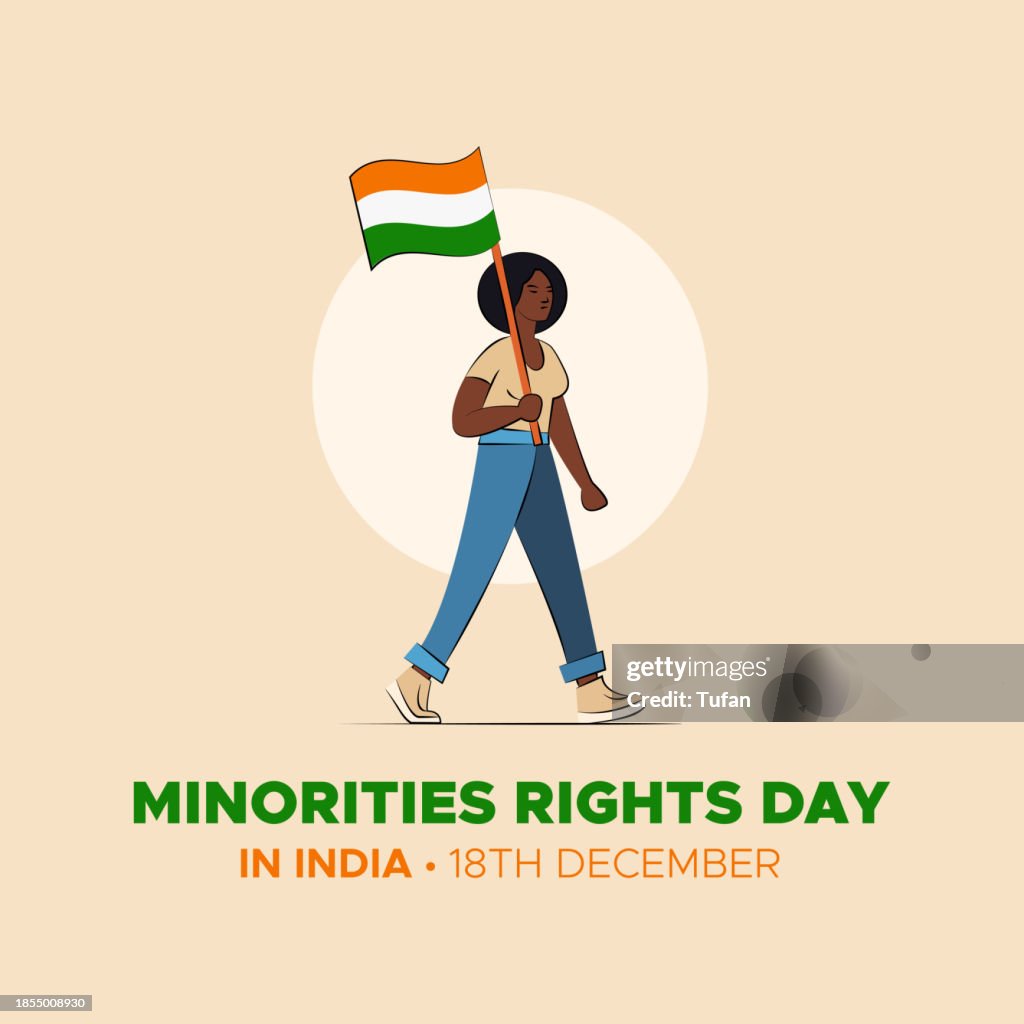 Minorities Rights Day In India Poster Design High Res Vector Graphic