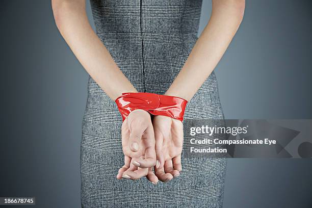 Woman Hands Tied Behind Back Photos And Premium High Res Pictures Getty Images