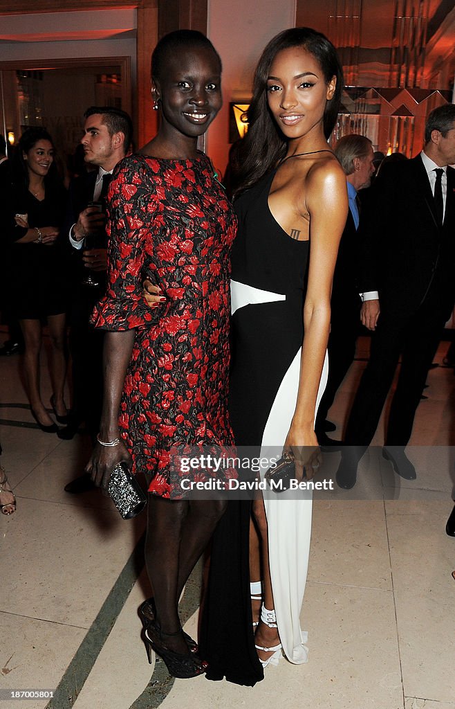 Alek Wek And Jourdan Dunn Arrive At The Harpers Bazaar Women Of The