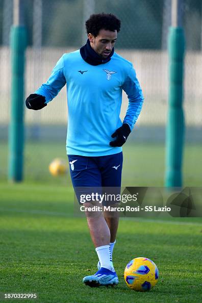 Felipe Anderson Of Ss Lazio During The Ss Lazio Training Session At