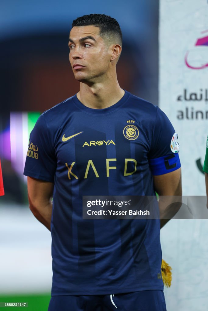 Cristiano Ronaldo Of Al Nassr Looks On Prior The Saudi Pro League