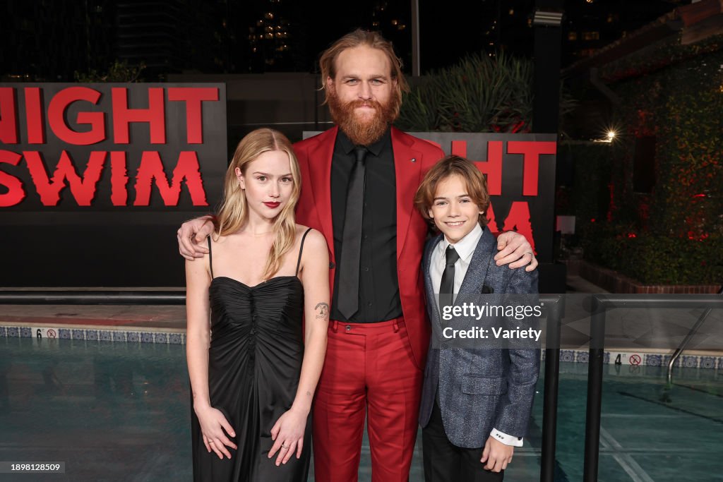 Amélie Hoeferle Wyatt Russell And Gavin Warren At The Premiere Of News Photo Getty Images