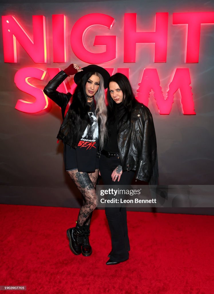 Vanessa Decker And Lindsay Heart Attend A Special Night Swim Event