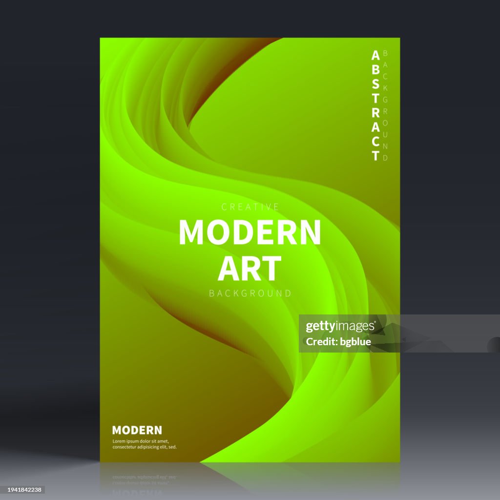 Brochure Template Layout Green Cover Design Business Annual Report