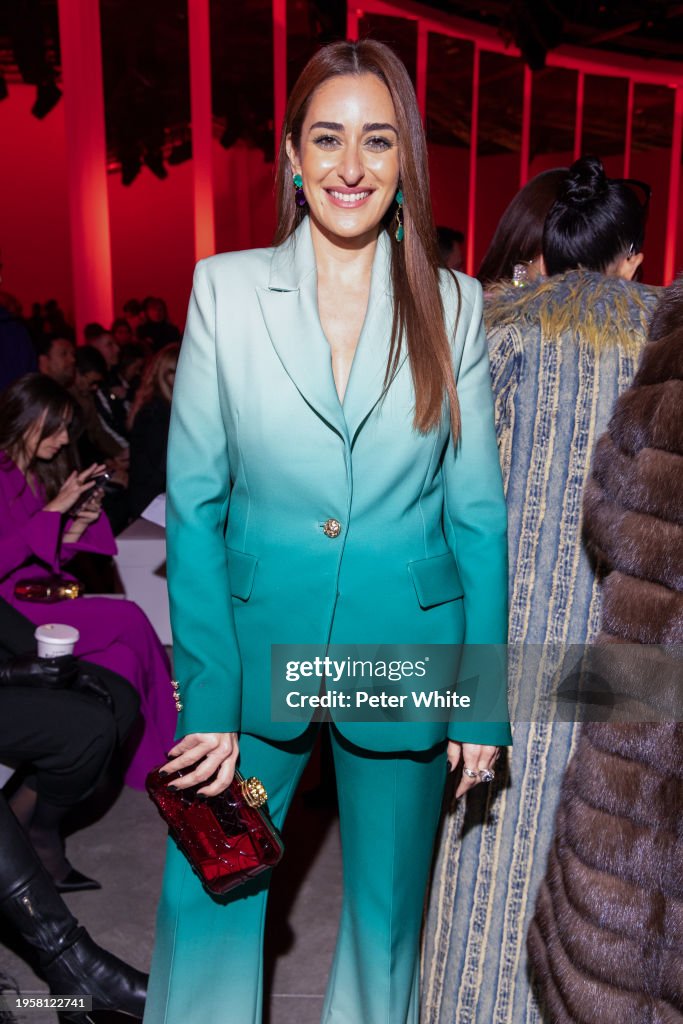 Amina Khalil attends the Elie Saab Haute Couture Spring/Summer 2024 ... Amina Khalil attends the Elie Saab Haute Couture Spring/Summer 2024 ...