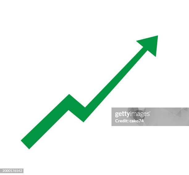 Graph Arrow Up Icon High Res Illustrations Getty Images