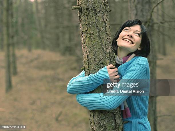 Tree Hugging Woman Photos And Premium High Res Pictures Getty Images