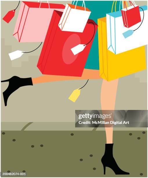 Carry Many Grocery Bags High Res Illustrations Getty Images
