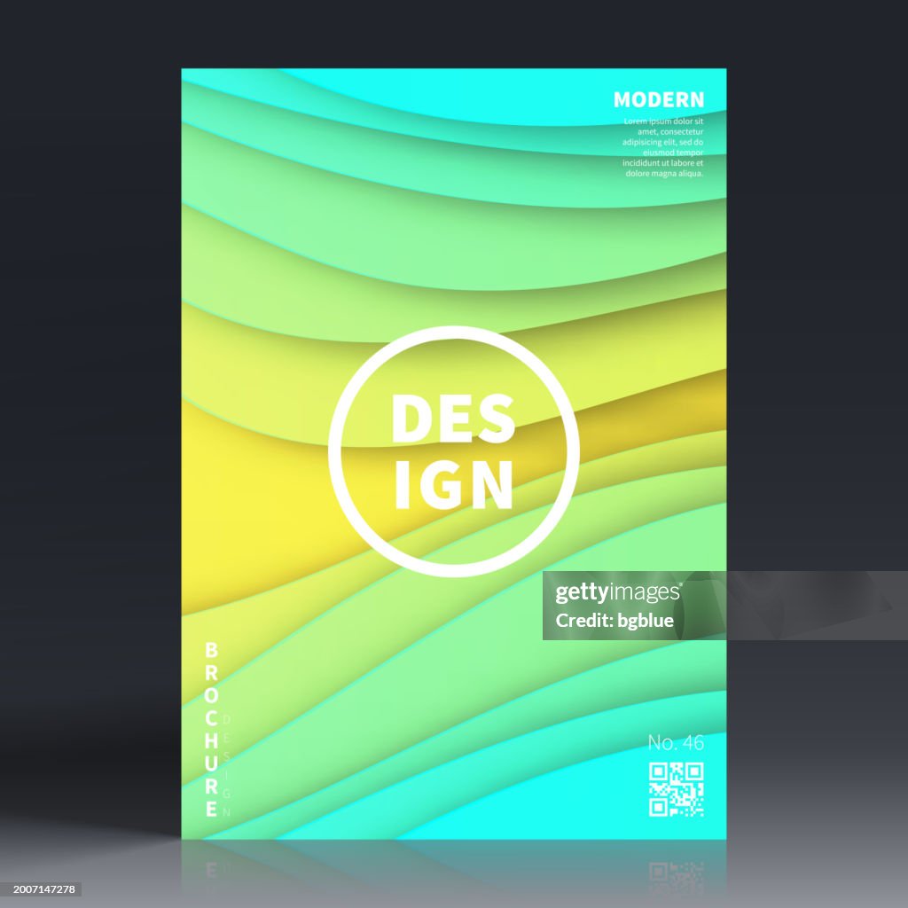 Brochure Template Layout Green Cover Design Business Annual Report