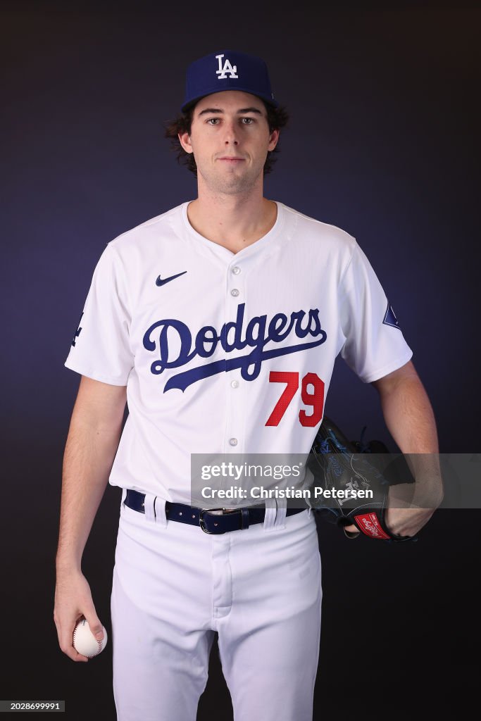 Nick Frasso Of The Los Angeles Dodgers Poses For A Portrait During