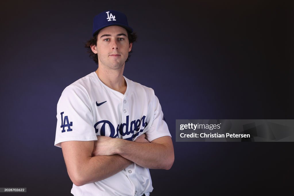 Nick Frasso Of The Los Angeles Dodgers Poses For A Portrait During