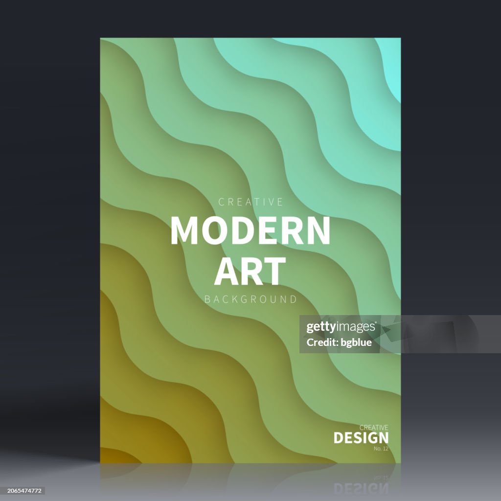 Brochure Template Layout Green Cover Design Business Annual Report