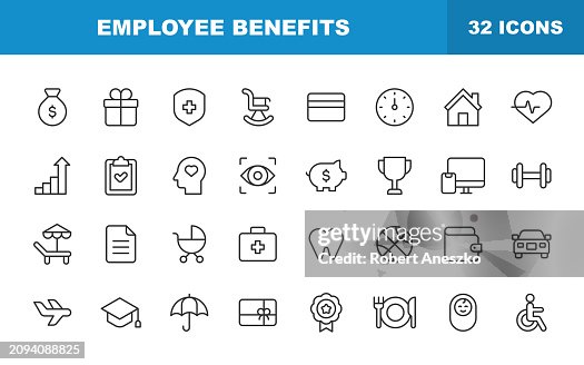 Employee Benefits Line Icons Editable Stroke Contains Such Icons As ... Employee Benefits Line Icons Editable Stroke Contains Such Icons As ...