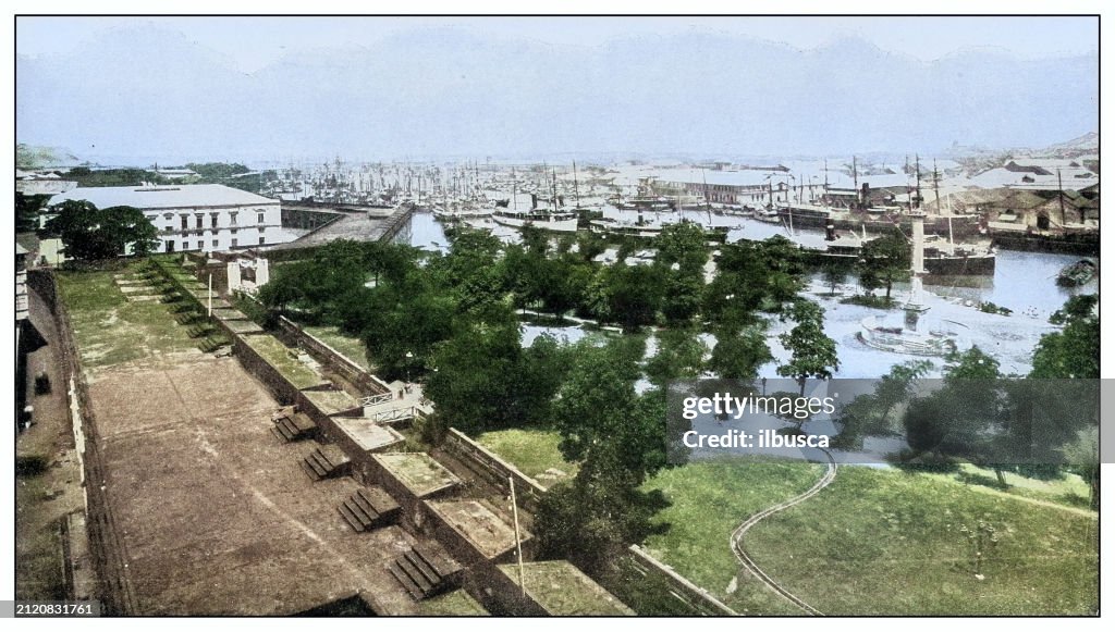 Antique Black And White Photograph Pasig River And Luneta Philippines ... Antique Black And White Photograph Pasig River And Luneta Philippines ...