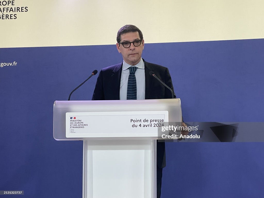 Christophe Lemoine The French Foreign Ministry Spokesperson Holds A
