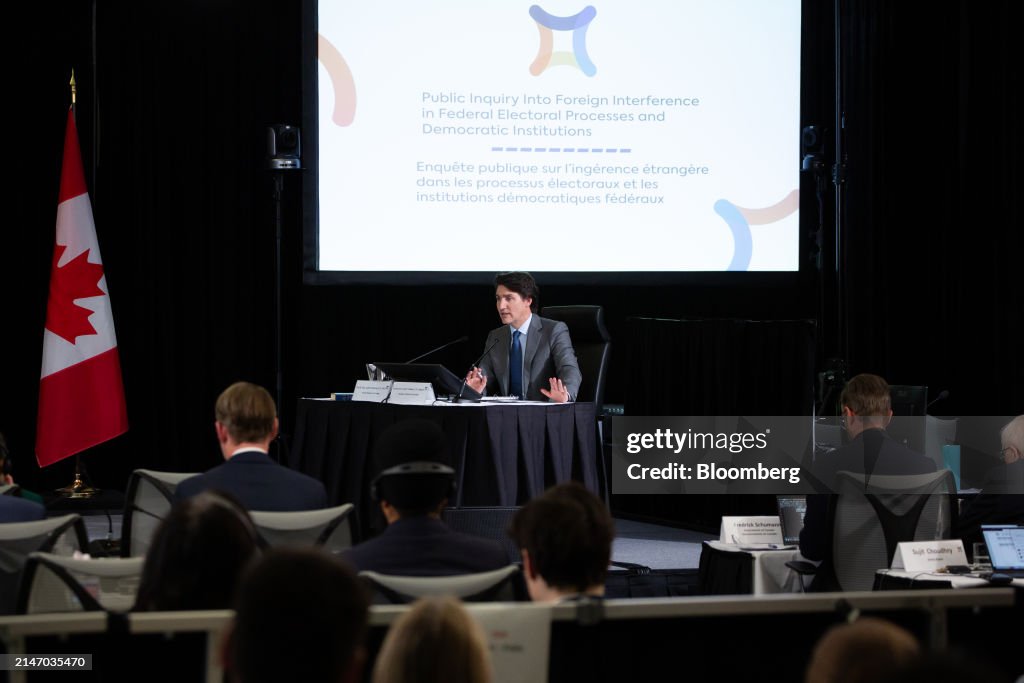 Justin Trudeau Canadas Prime Minister Testifies Before A Foreign