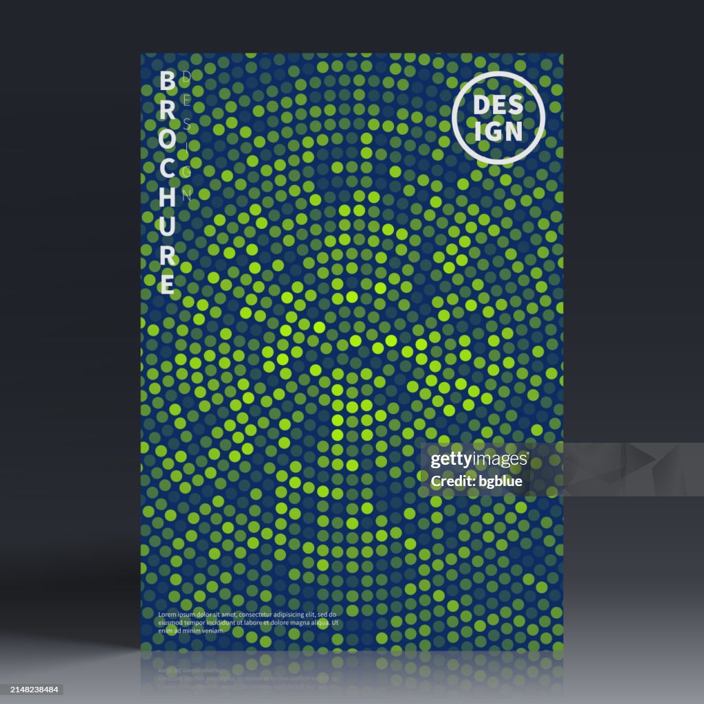 Brochure Template Layout Green Cover Design Business Annual Report