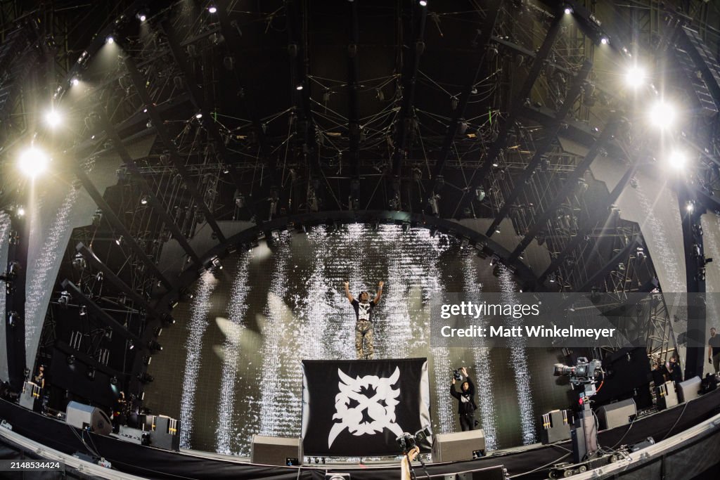 Ken Carson Performs At The Sahara Stage At The 2024 Coachella Valley News Photo Getty Images