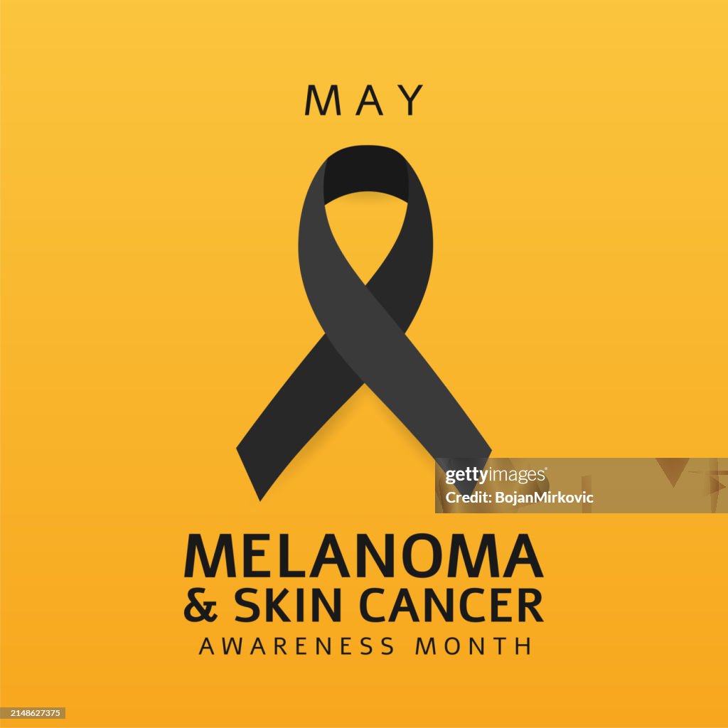 Melanoma And Skin Cancer Awareness Month Card Poster Background May