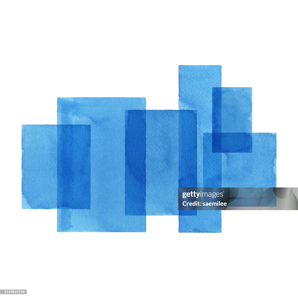 Watercolor Overlapping Blue Rectangles High-Res Vector Graphic - Getty ... Watercolor Overlapping Blue Rectangles High-Res Vector Graphic - Getty ...
