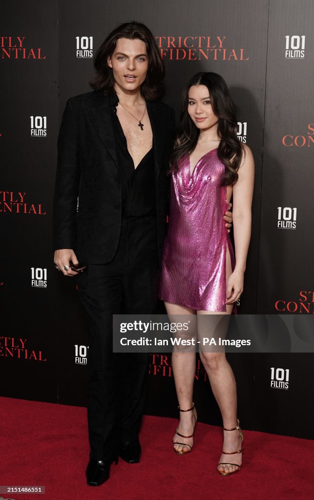 Damian Hurley And Pear Chiravara Arriving For A Special Screening Of News Photo Getty Images