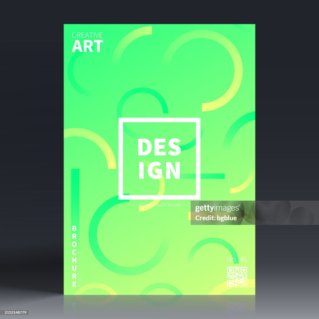 Brochure Template Layout Green Cover Design Business Annual Report