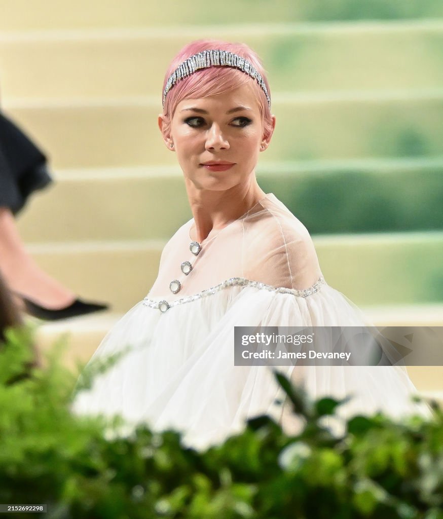 Michelle Williams Attends The 2024 Met Gala Celebrating Sleeping
