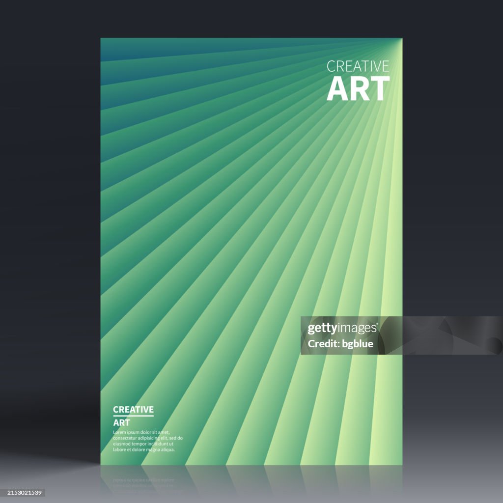 Brochure Template Layout Green Cover Design Business Annual Report