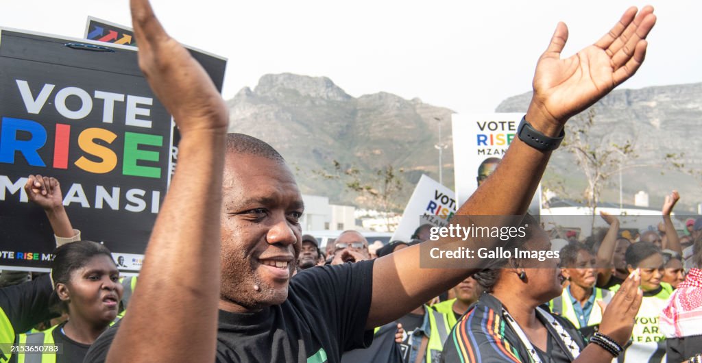 Rise Mzansi leader Songezo Zibi during the Rise Mzansi Peoples... News ... Rise Mzansi leader Songezo Zibi during the Rise Mzansi Peoples... News ...