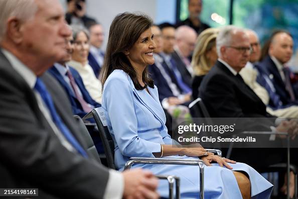 Former U.N. Ambassador Nikki Haley announced that she would vote for ... Former U.N. Ambassador Nikki Haley announced that she would vote for ...
