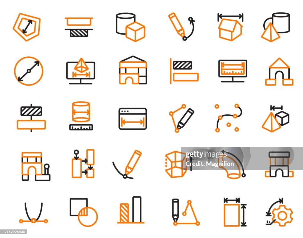 3d Modeling Cad Geometric Shapes And Architecture Icon Set In Black And ... 3d Modeling Cad Geometric Shapes And Architecture Icon Set In Black And ...