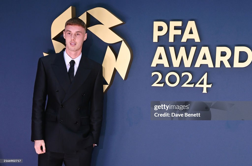 Cole Palmer attends the PFA Awards 2024 at Manchester Opera House on ... Cole Palmer attends the PFA Awards 2024 at Manchester Opera House on ...