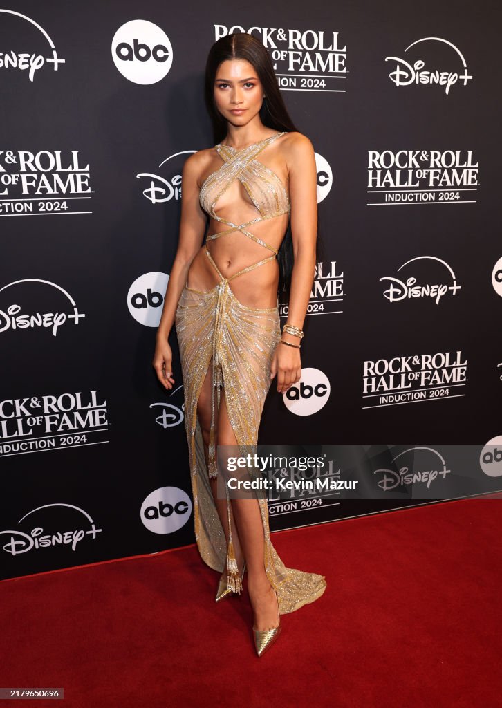 Zendaya Attends The 2024 Rock And Roll Hall Of Fame Induction Ceremony