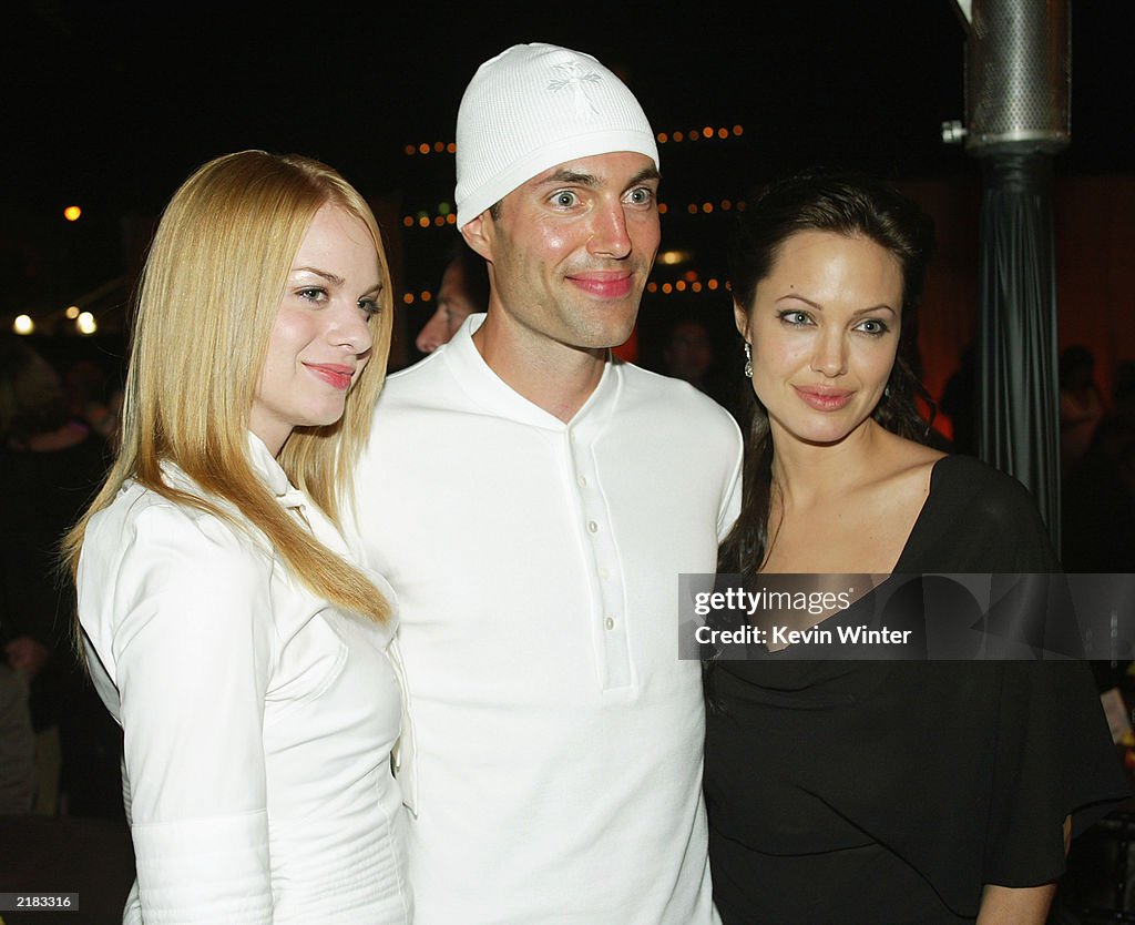 Actress Angelina Jolie And Her Brother James Haven And His Date At