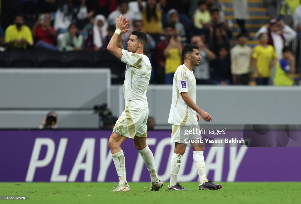 Cristiano Ronaldo Of Al Nassr Applauds The Fans As He Is Substituted News Photo Getty Images