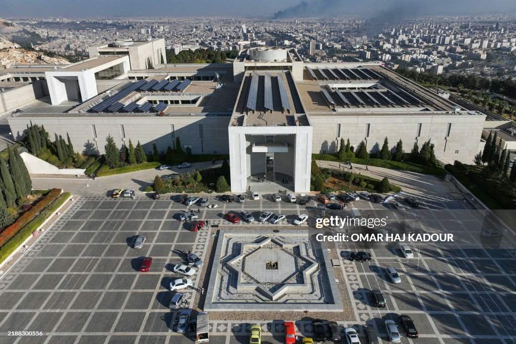 An Aerial Photo Shows The Syrian Presidential Palace In Damascus