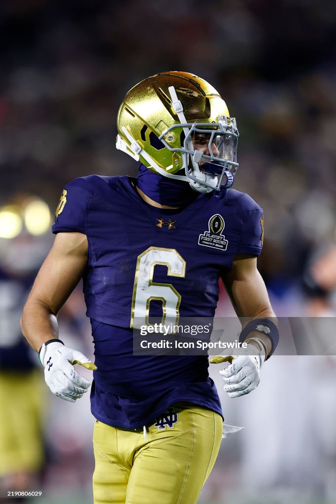 Notre Dame Fighting Irish Wide Receiver Jordan Faison During The Cfp