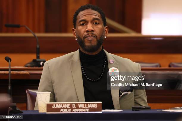 New York City Public Advocate Jumaane Williams attends a hearing of ... New York City Public Advocate Jumaane Williams attends a hearing of ...