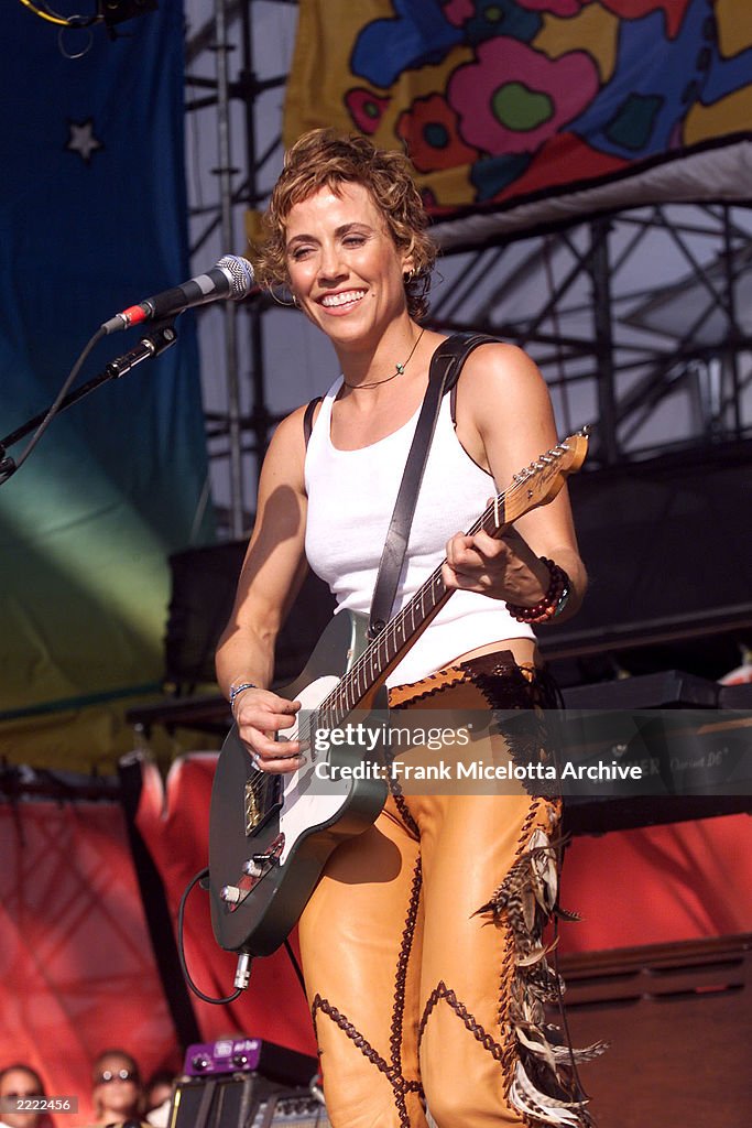 Sheryl Crow Performs On The East Stage At Woodstock 99 In Rome New