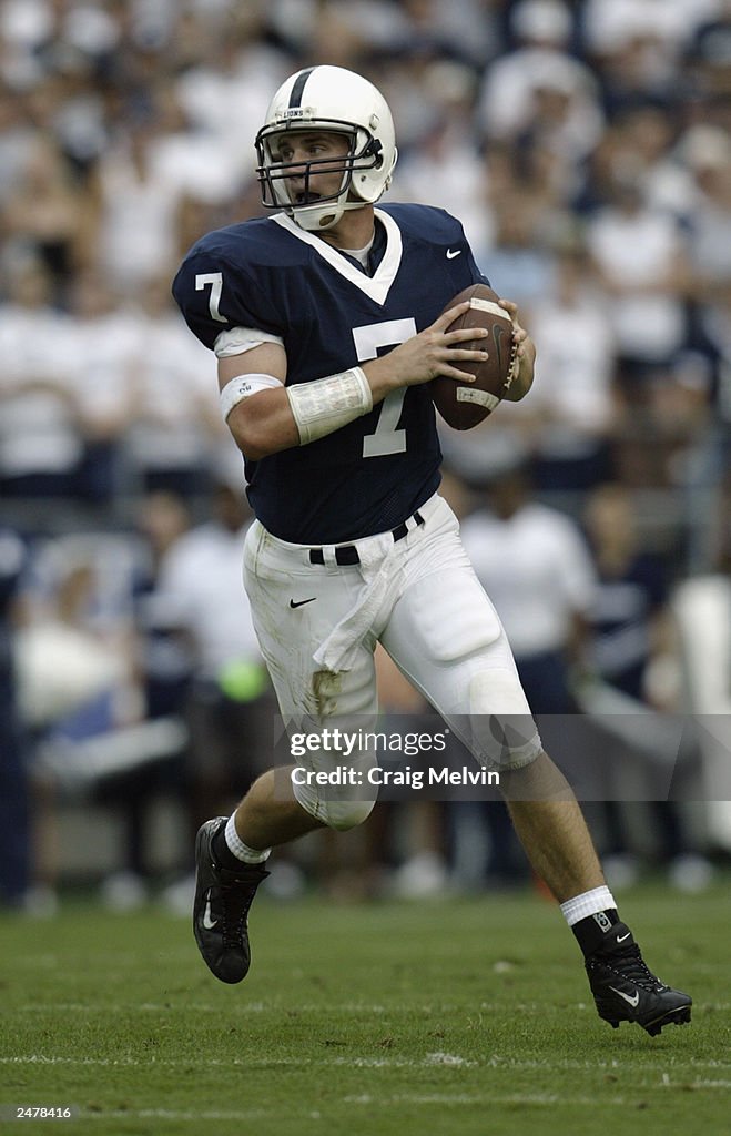 Quarterback Zack Mills Of The Pennsylvania State University Nittany