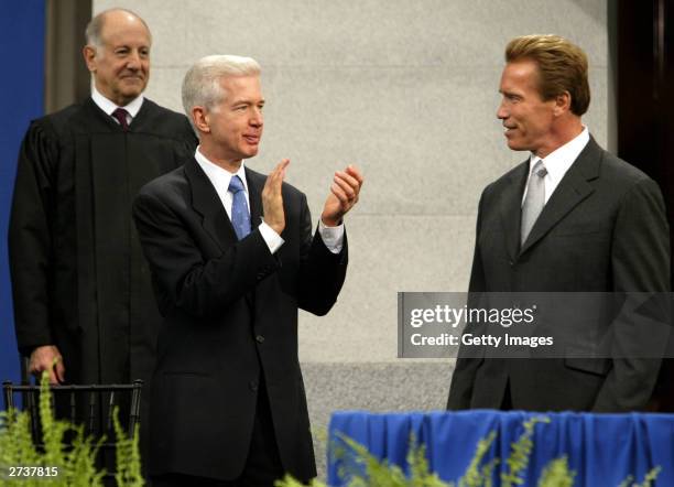 Arnold Schwarzenegger Sworn In As Governor Of California Pool Photos