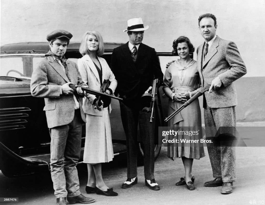Portrait Of The Outlaw Barrow Gang Holding Their Weapons From The