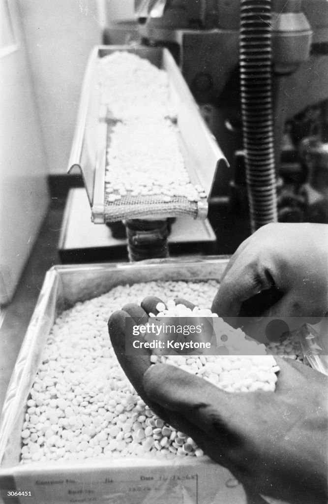 Production Of The Birth Control Pill At A Factory In High Wycombe