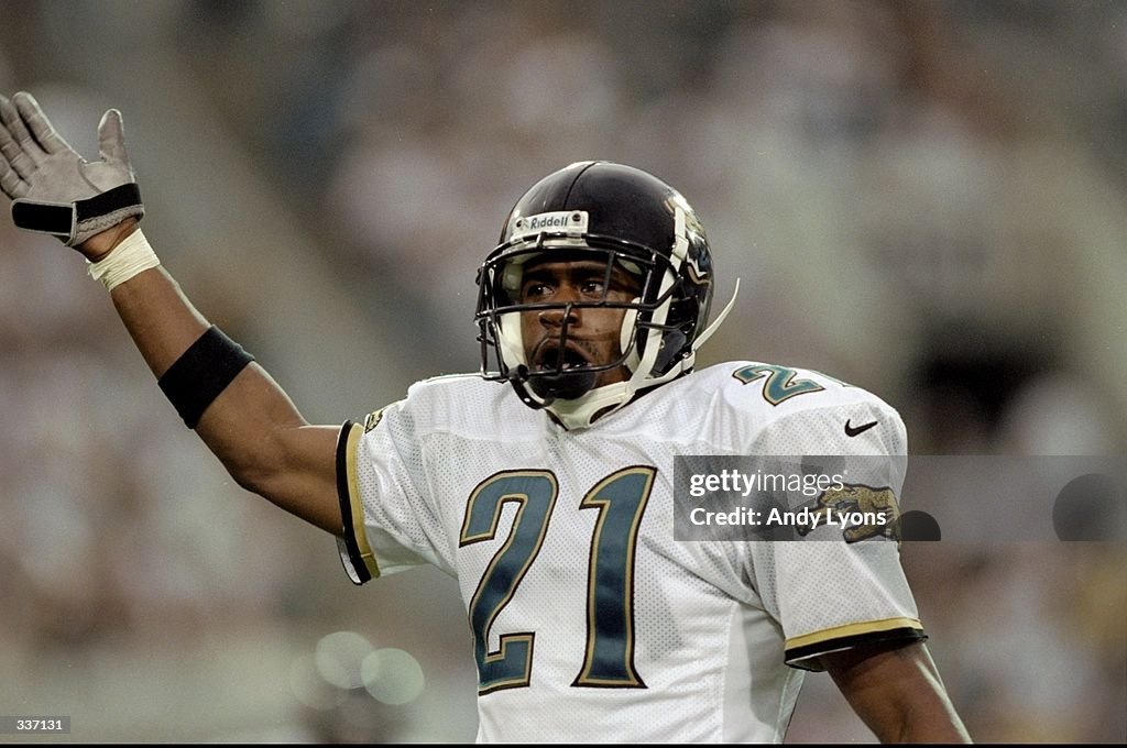 Cornerback Aaron Beasley Of The Jacksonville Jaguars In Action During