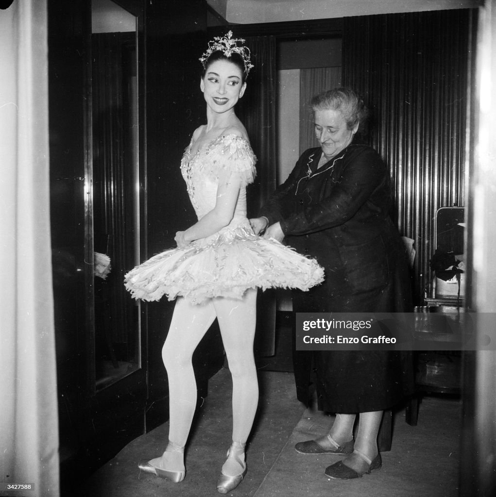 British Ballet Dancer Margot Fonteyn In Milan For A Production Of The