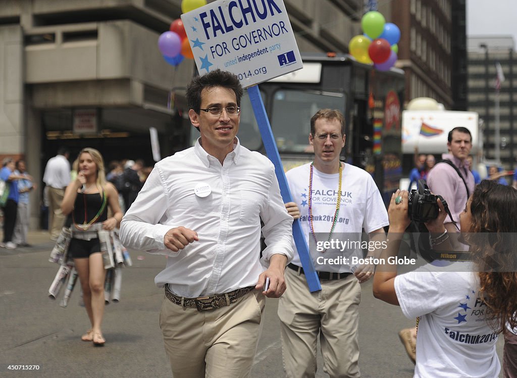 Evan Falchuk, independent candidate for governor, took part in the ... Evan Falchuk, independent candidate for governor, took part in the ...