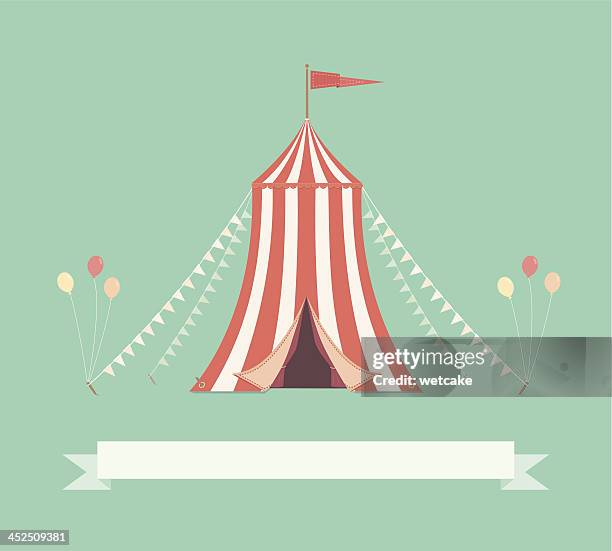 Vintage Circus Tent With Pennants High Res Vector Graphic Getty Images